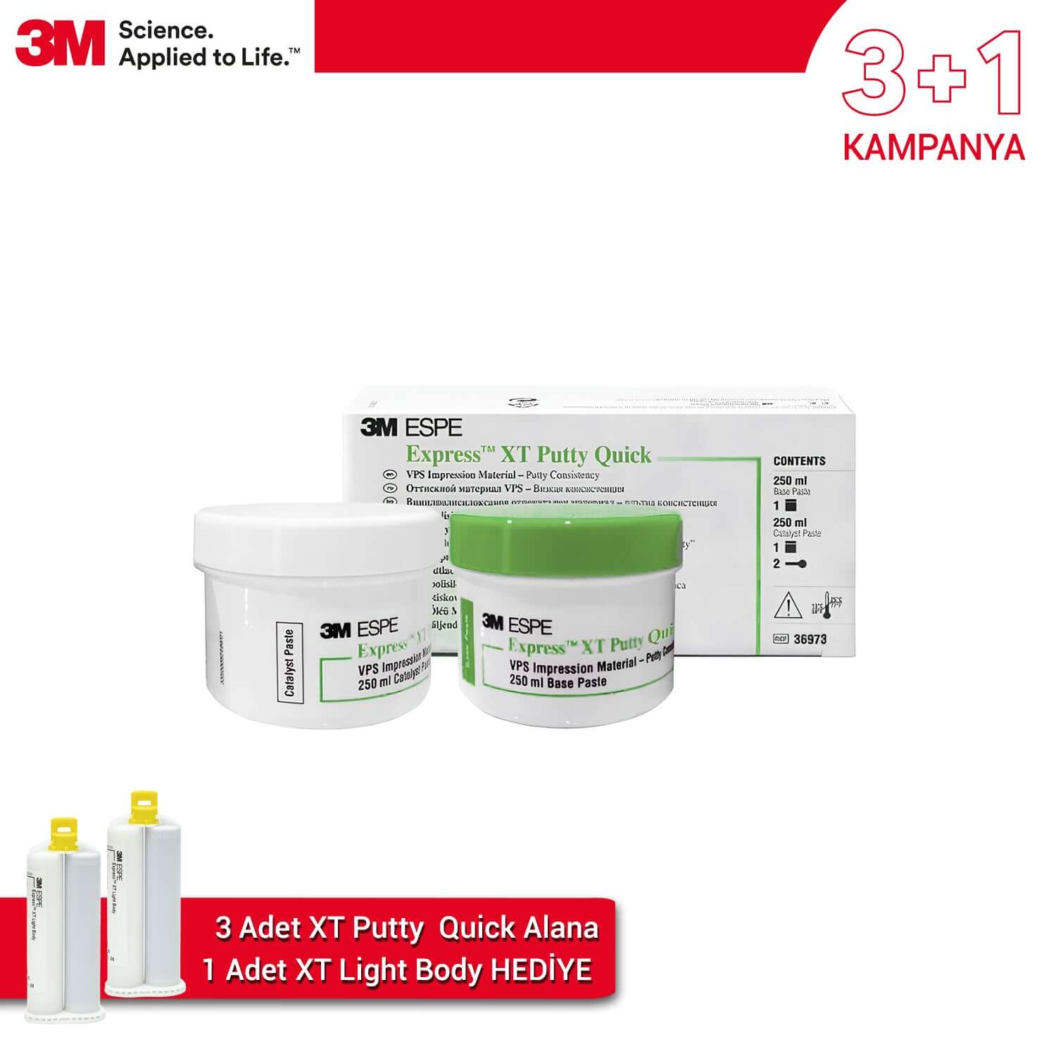 3M - 3+1 Offer Express XT Putty Quick - Dental Impression – DentrealStore