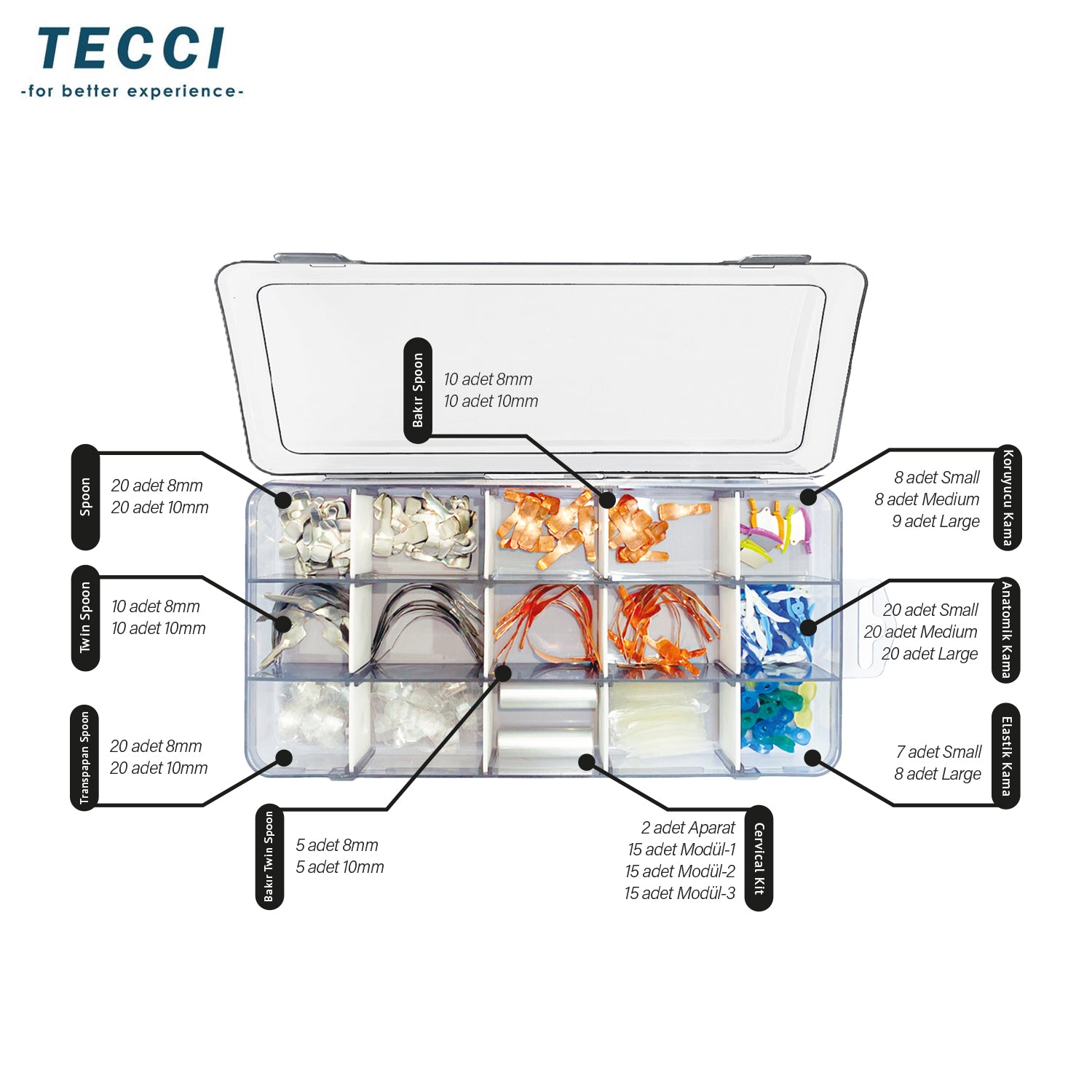 Tecci - Tecci Anterior Resto Kit – DentrealStore