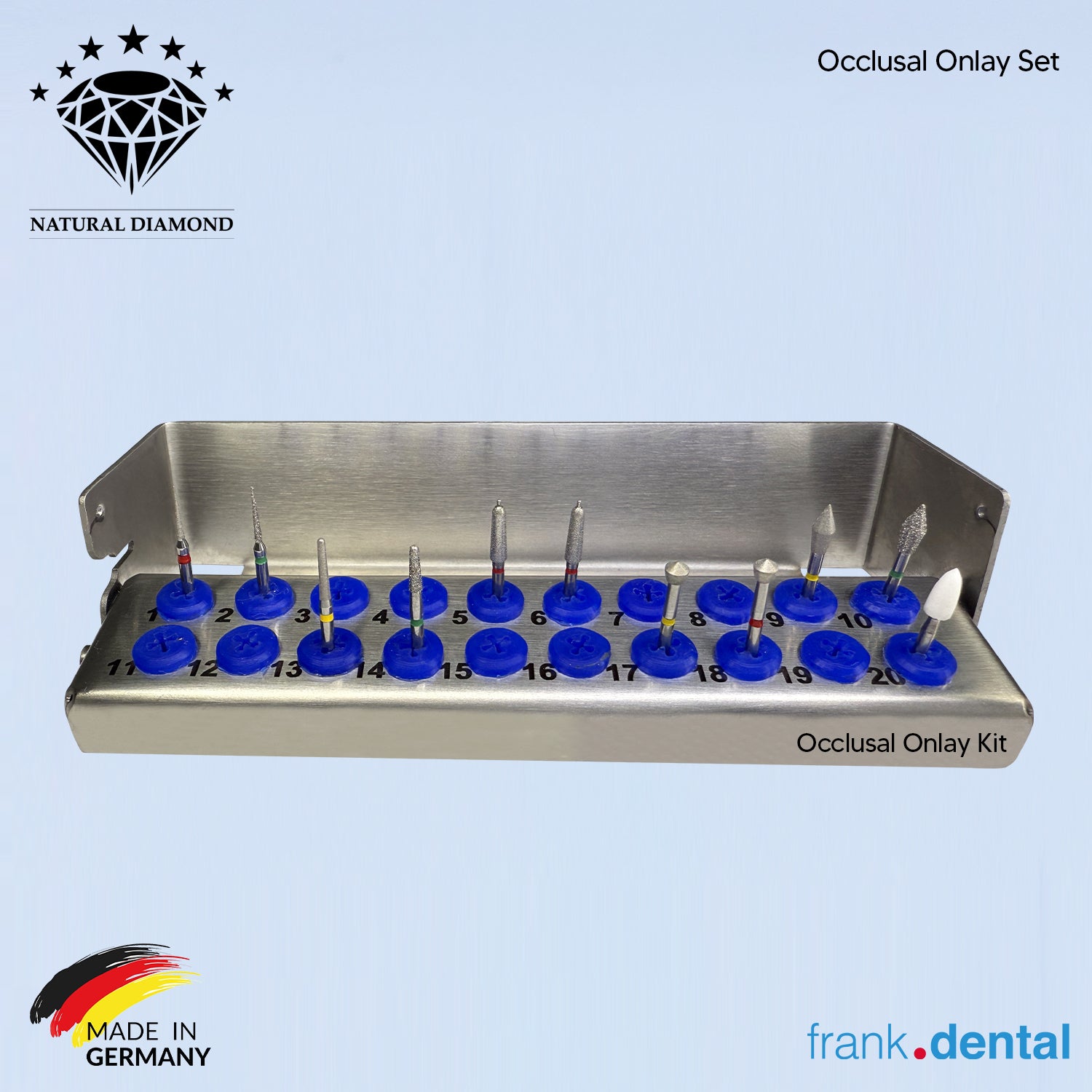 Frank Dental - Occlusal Onlay Set - Dental Natural Diamond Bur ...