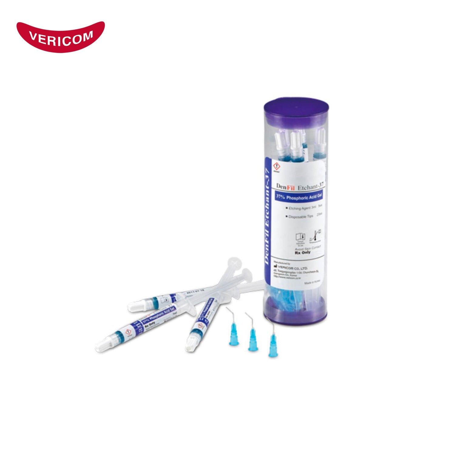 Vericom - Denfil Blue Phosphoric Acid 12*3ml - 37% Phosphoric Acid ...